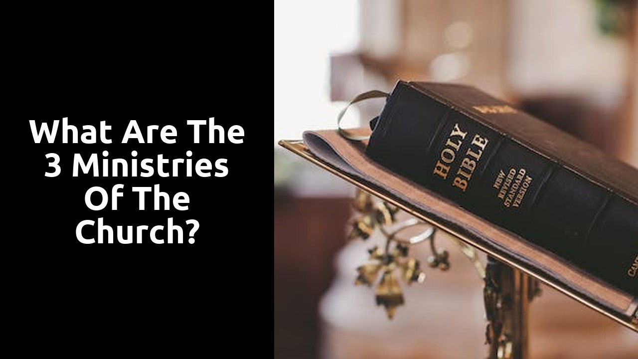 What Are The 3 Ministries Of The Church? | Ministry Answers