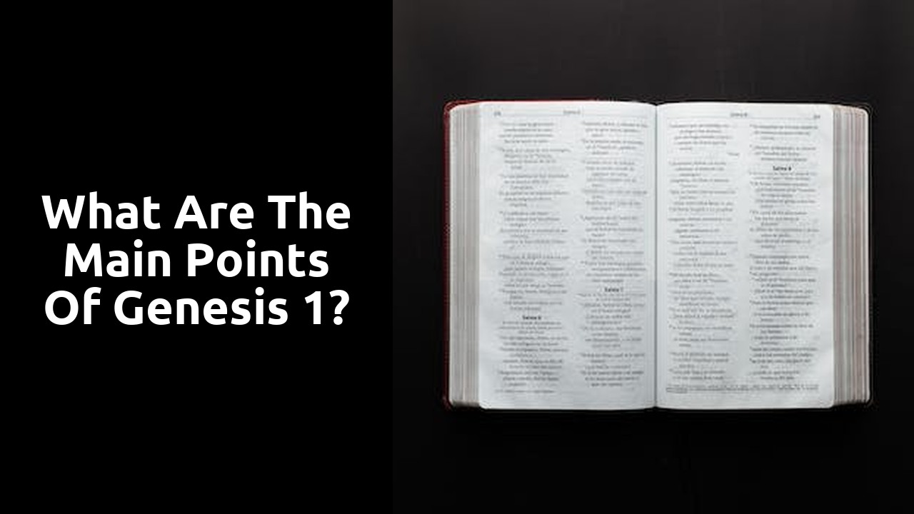 What Are The Main Points Of Genesis 1? | Ministry Answers
