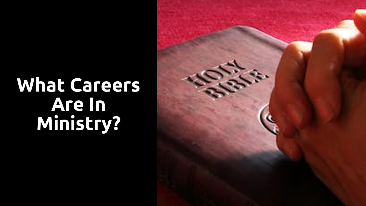 What Careers Are In Ministry? | Ministry Answers