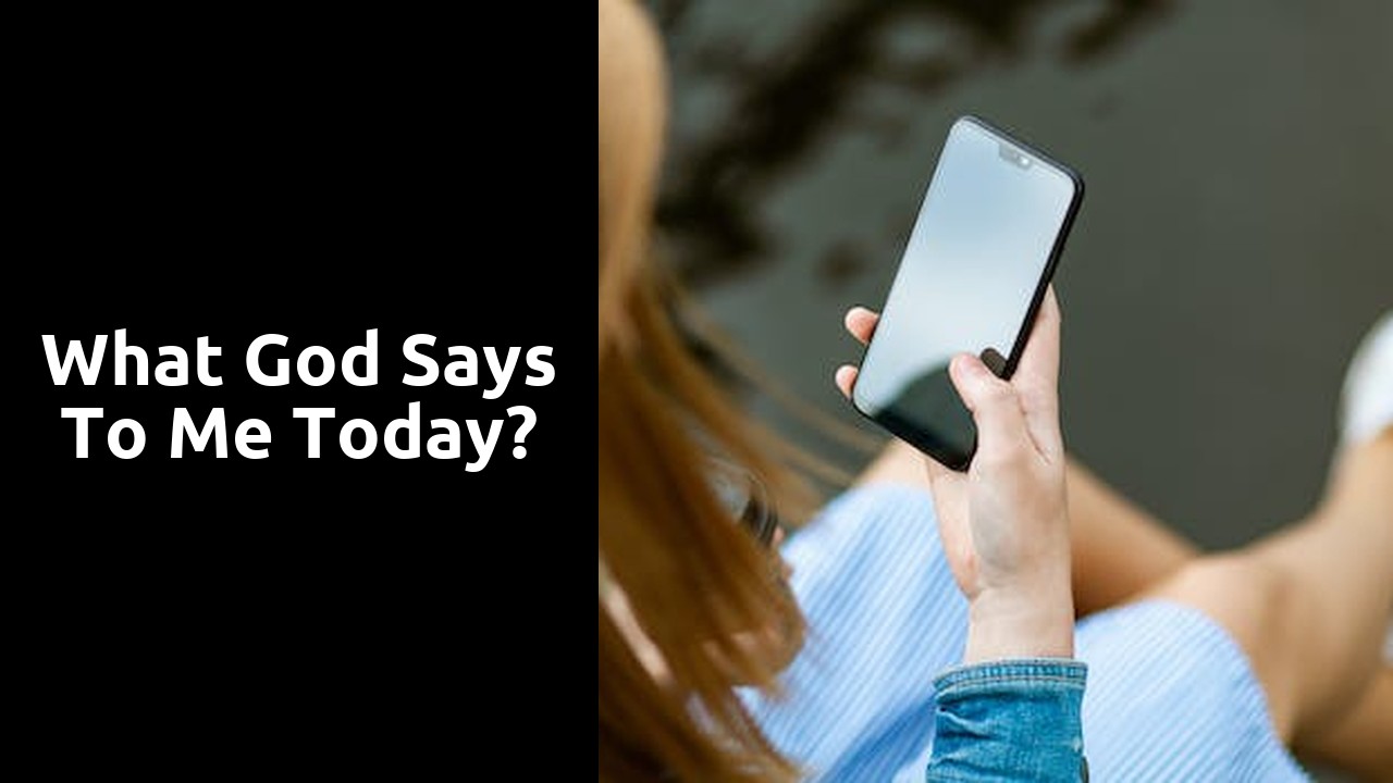 What God Says To Me Today? | Ministry Answers