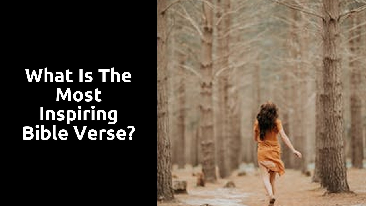 What Is The Most Inspiring Bible Verse? | Ministry Answers