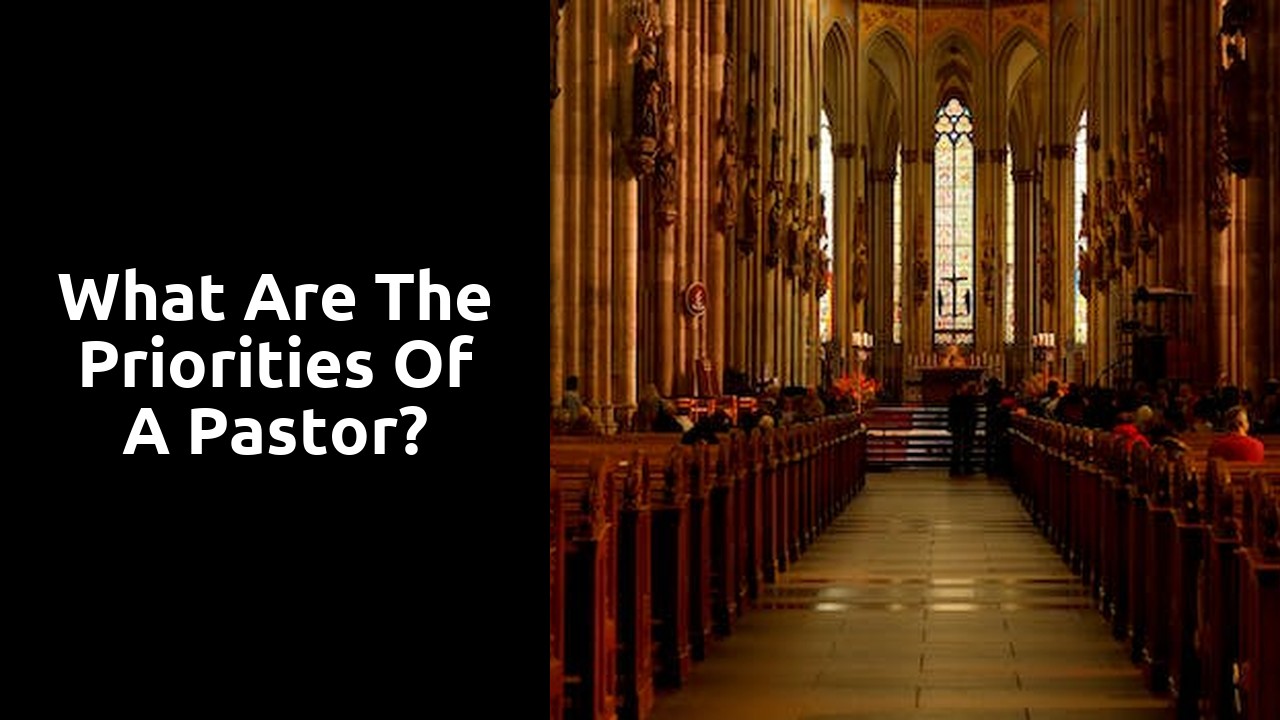 What Are The Priorities Of A Pastor? | Ministry Answers