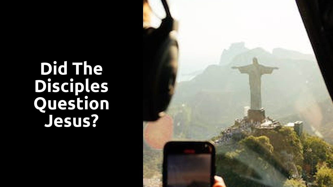 Did The Disciples Question Jesus? | Ministry Answers