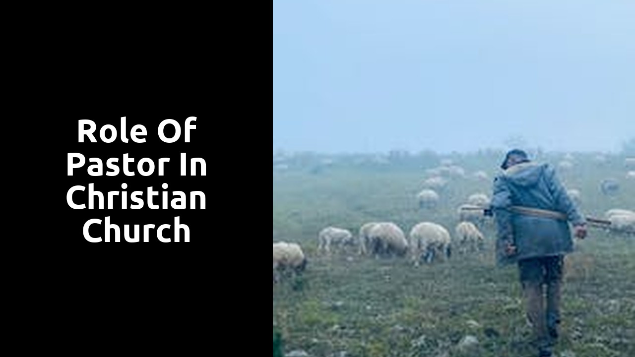 Role Of Pastor In Christian Church | Ministry Answers
