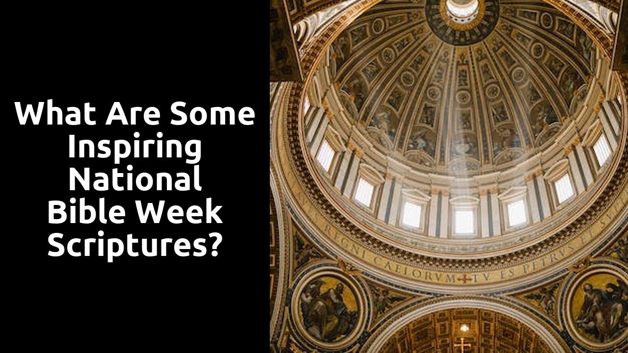 What Are Some Inspiring National Bible Week Scriptures? | Ministry Answers
