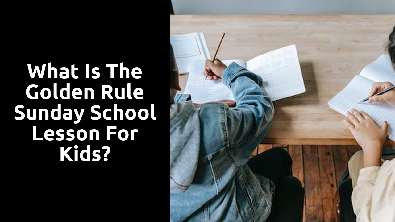 What Is The Golden Rule Sunday School Lesson For Kids? | Ministry Answers