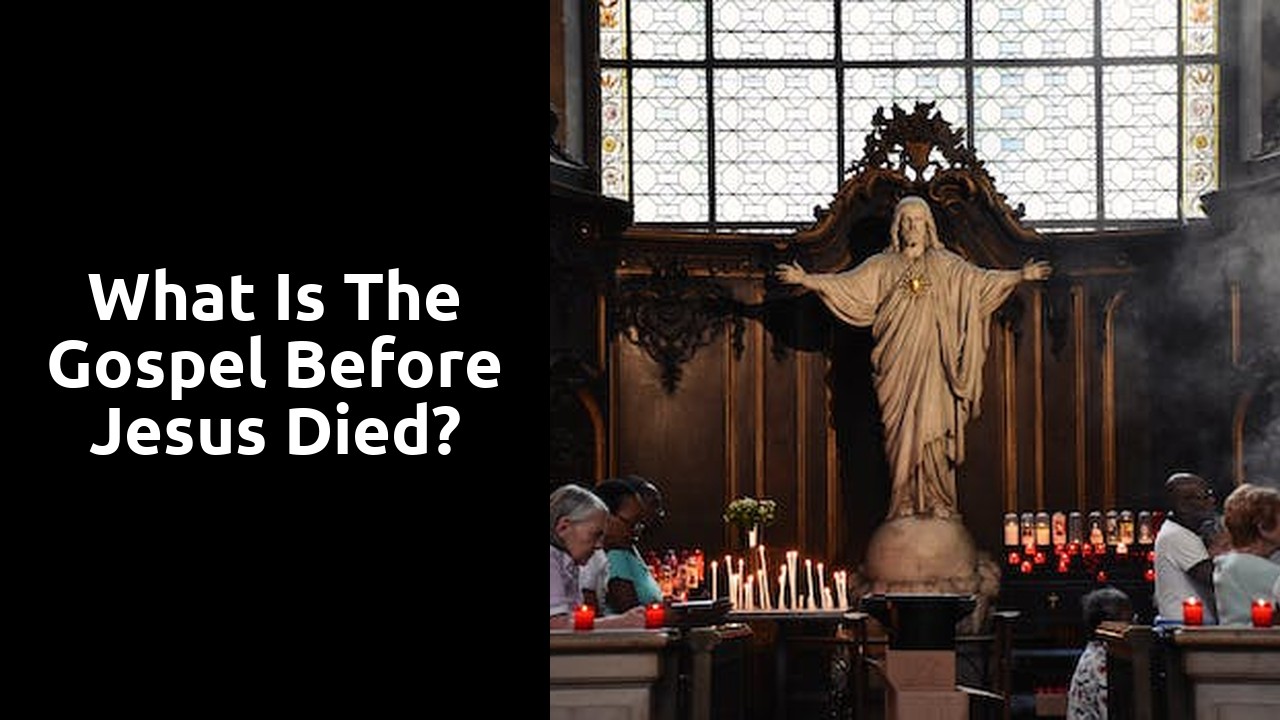 What Is The Gospel Before Jesus Died? | Ministry Answers