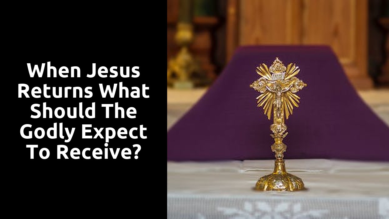 When Jesus Returns What Should The Godly Expect To Receive? | Ministry ...