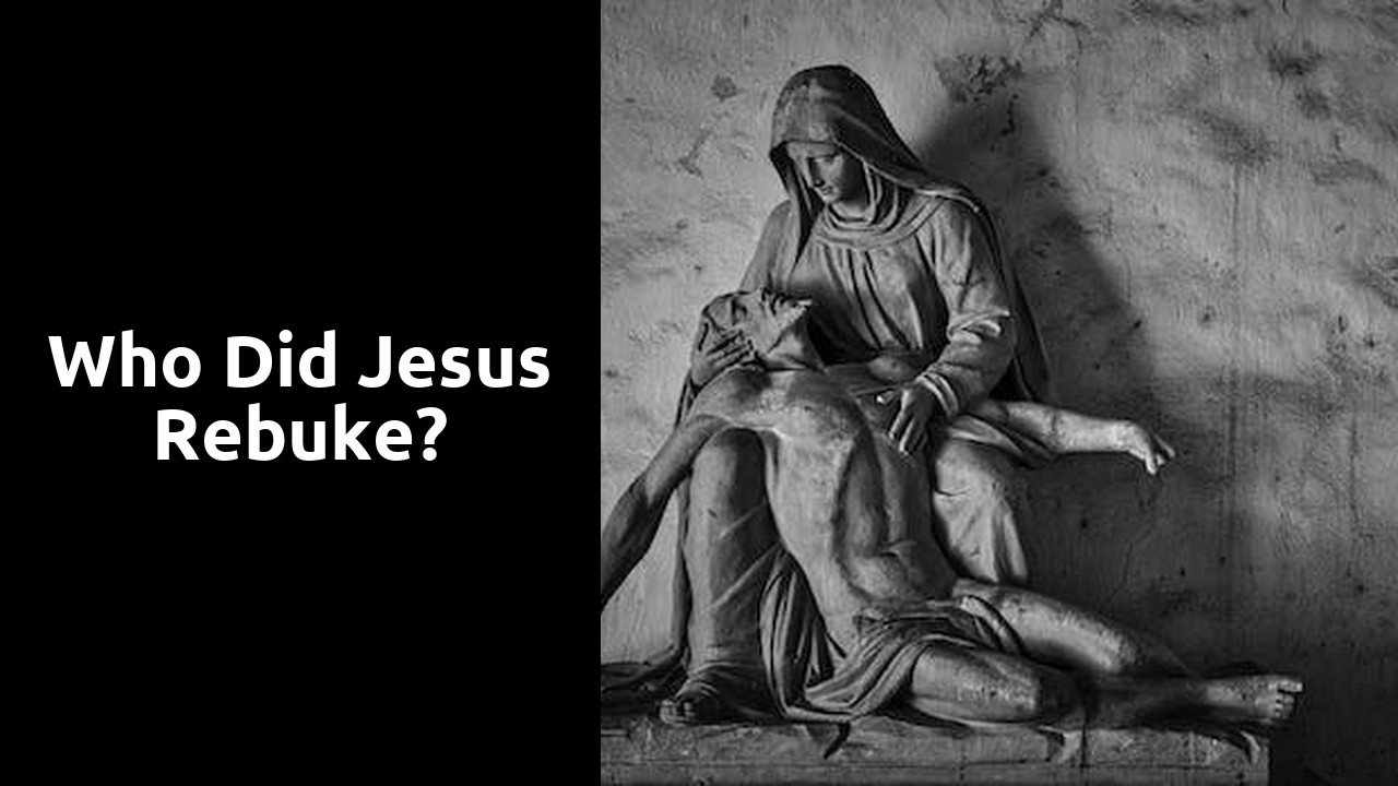 Who Did Jesus Rebuke? | Ministry Answers