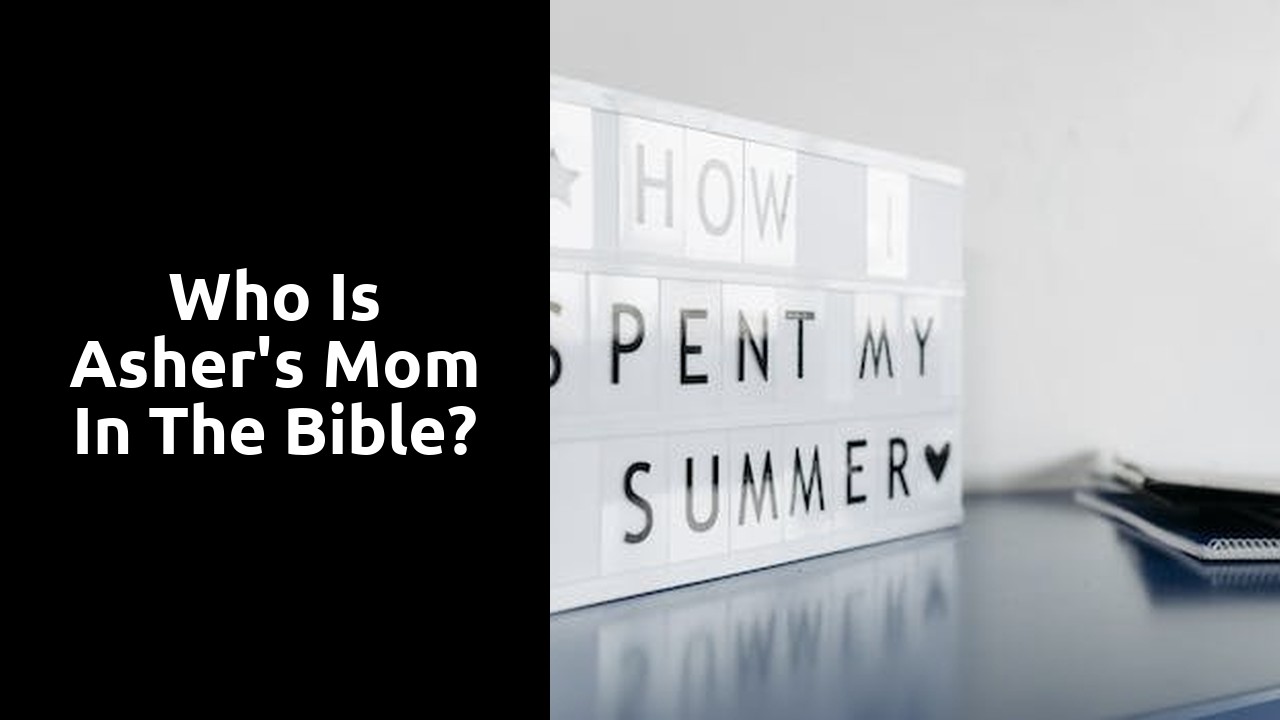 Who Is Asher's Mom In The Bible? | Ministry Answers