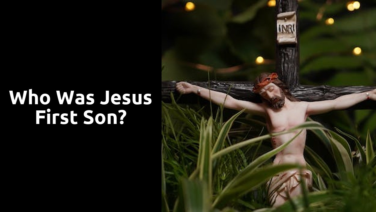 Who Was Jesus First Son? | Ministry Answers