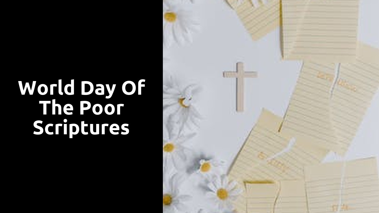 World Day Of The Poor Scriptures | Ministry Answers