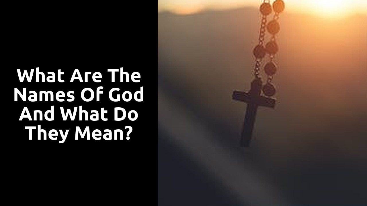 What Are The Names Of God And What Do They Mean? | Ministry Answers