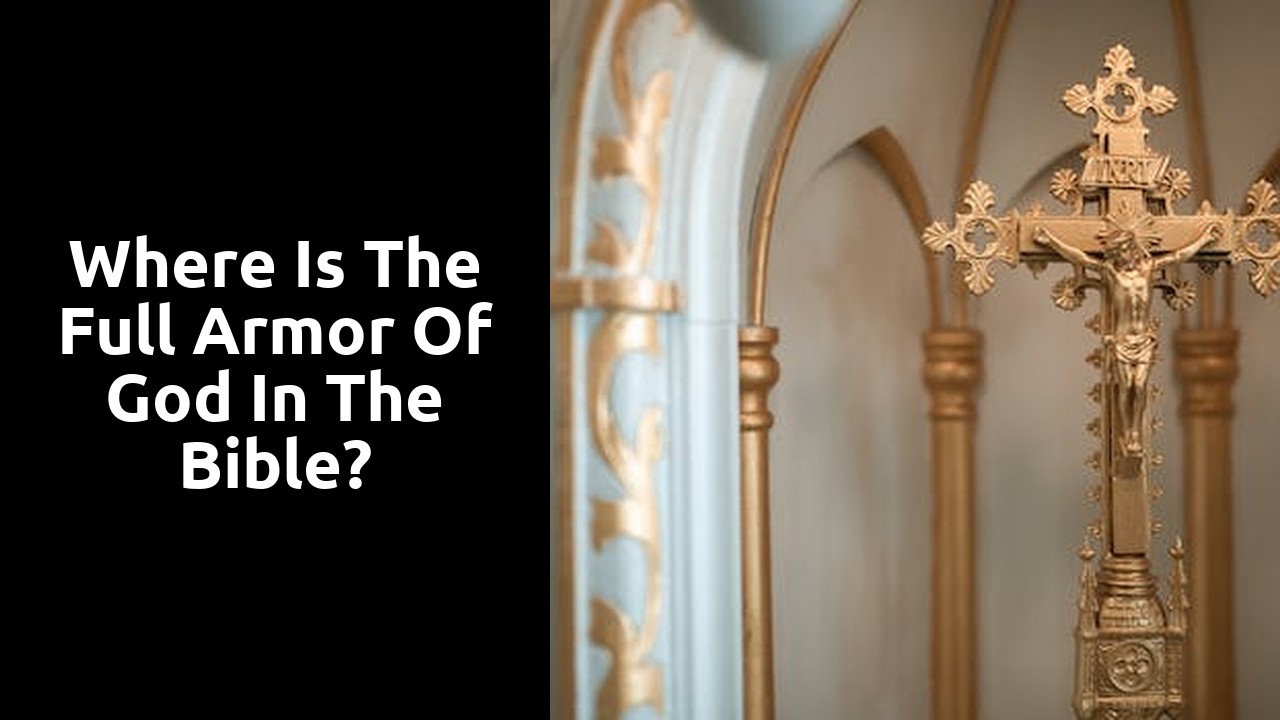 Where Is The Full Armor Of God In The Bible? | Ministry Answers